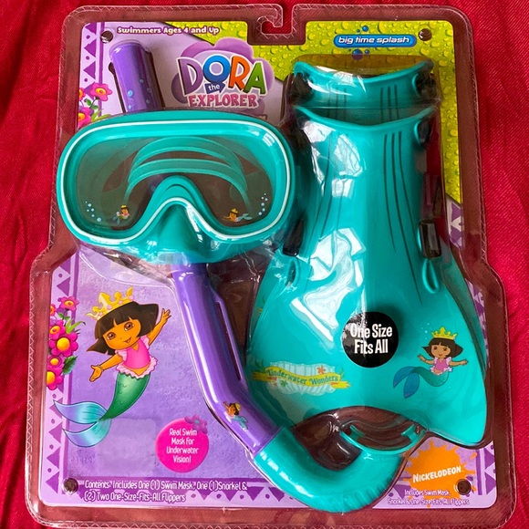 Nickelodeon | Swim | 2 For 25 New 3pc Dora The Explorer Swim Mask ...